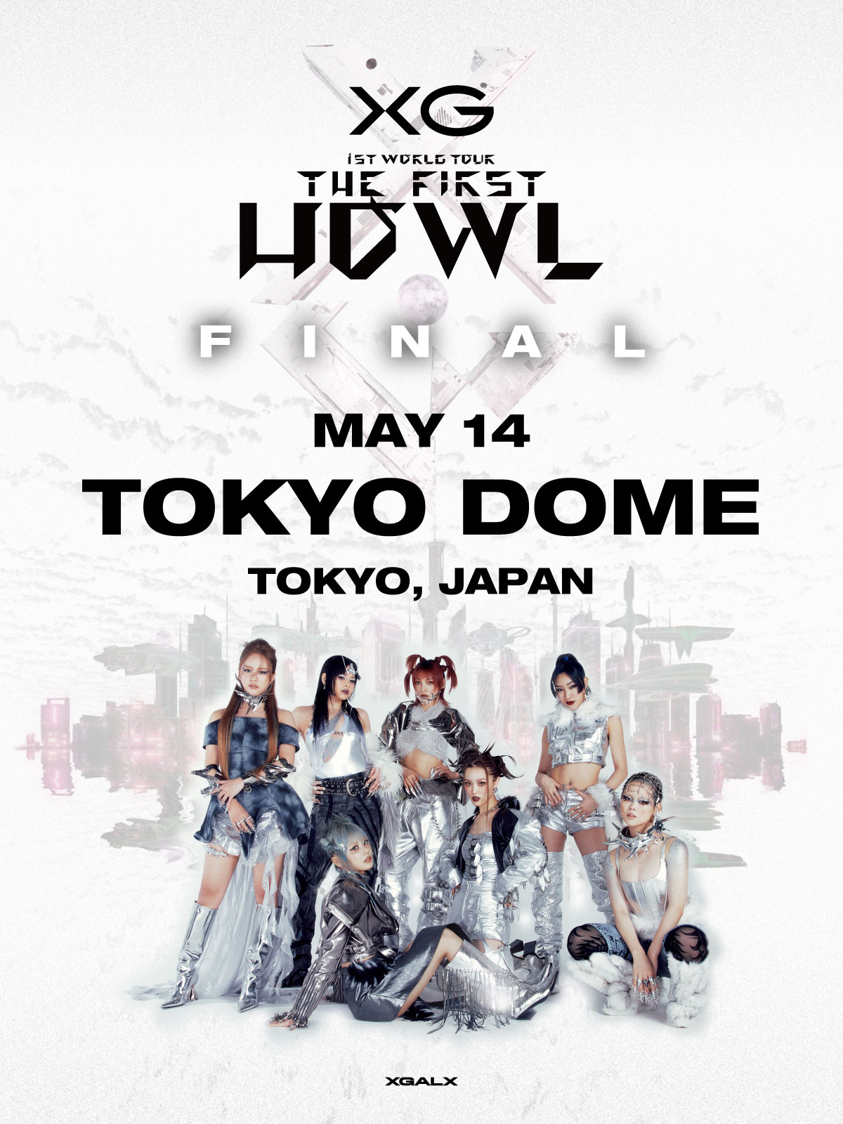 5月14日、XG “The first HOWL” FINAL Landing at TOKYO DOMEの開催が決定！